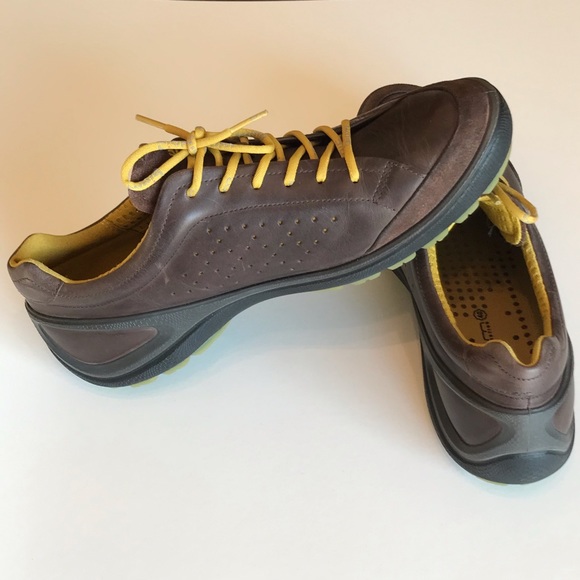 Ecco | Shoes | Ecco Biom Grip Natural Motion Brown Leather Shoe | Poshmark